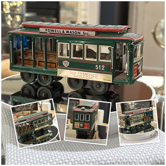 Toys | Vintage San Francisco Market Street Railway Co 512 Cable Car Tin ...